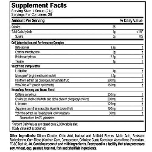 oxido pre entreno muscletech Performance Vapor One 20 servs