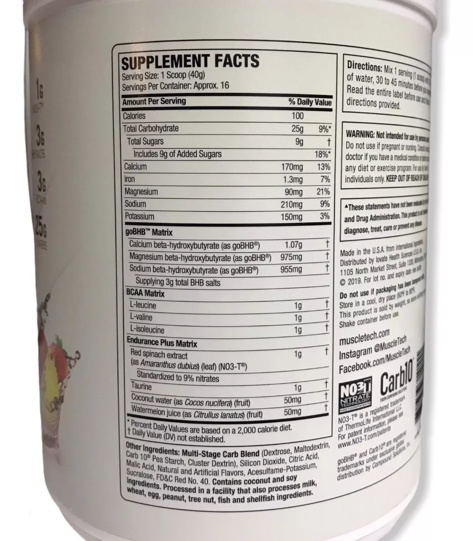 MUSCLETECH PRO ENDURANCE 640 GRS - Nutrition Depot