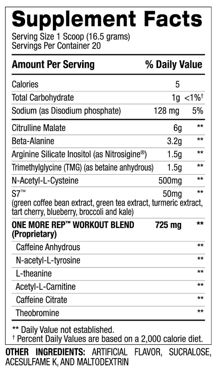 Nutrition Depot - Bpi Sports Best One More Rep Complete 20 Servs ...