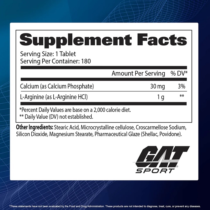 Nutrition Depot - Gat L-Arginine 180 Tabs - Nutrition Depot